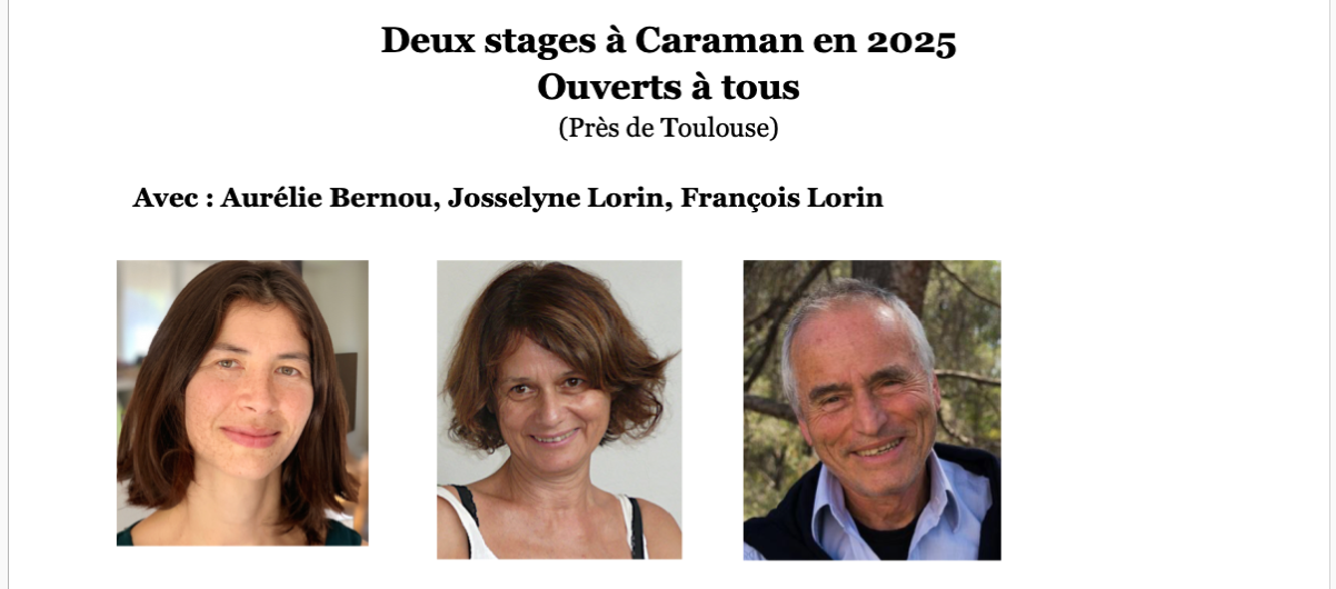 Deux stages à Caraman en 2025, ouverts à tous - YOSOLI